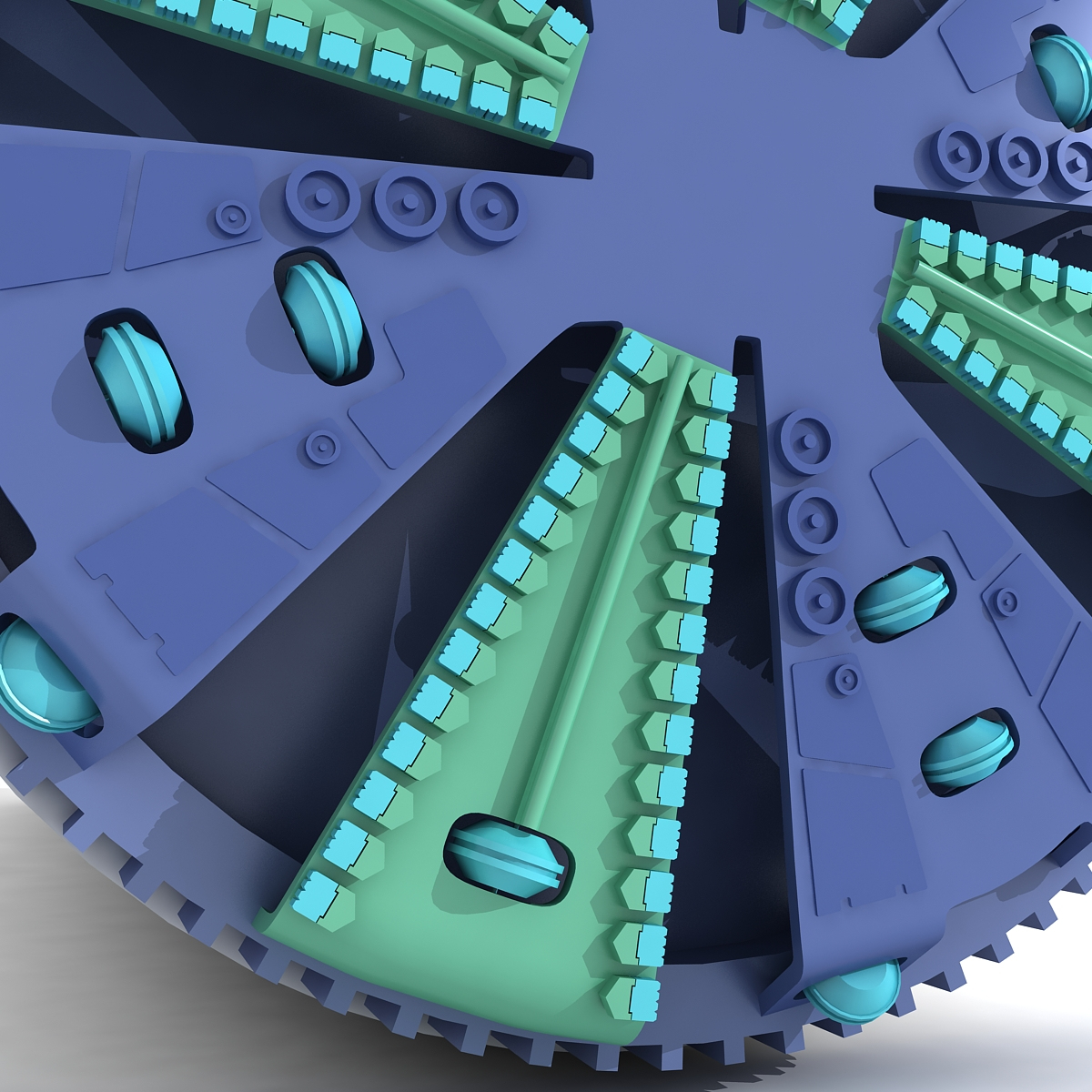 tunnel boring machine 3d max