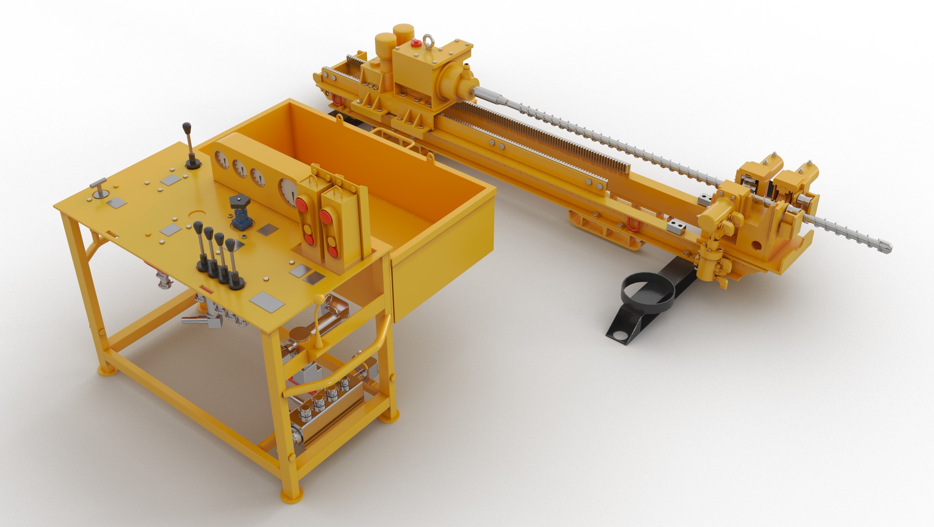 3D Model Mining Drilling Rig Set - TurboSquid 1790214