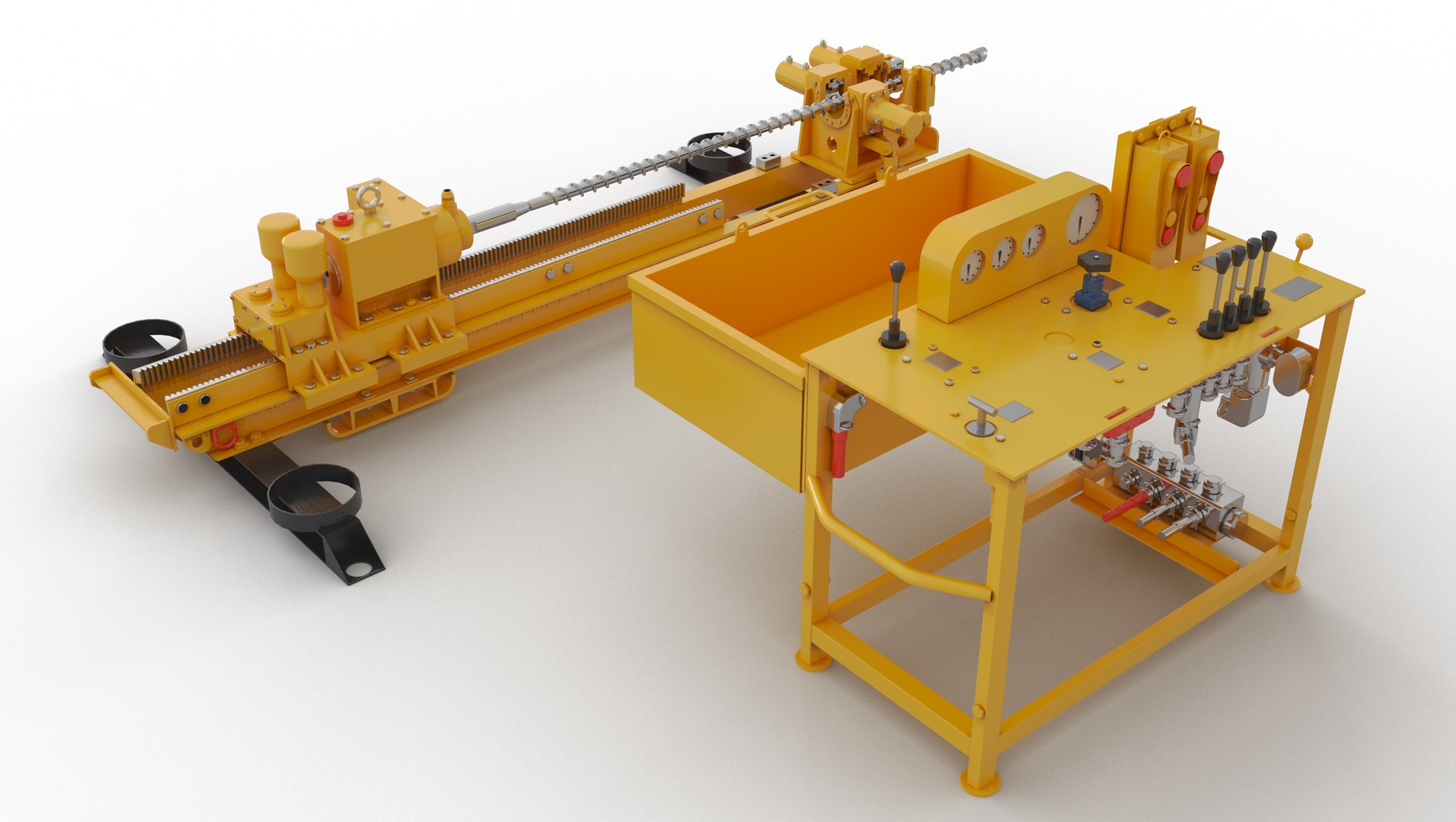 3D Model Mining Drilling Rig Set - TurboSquid 1790214