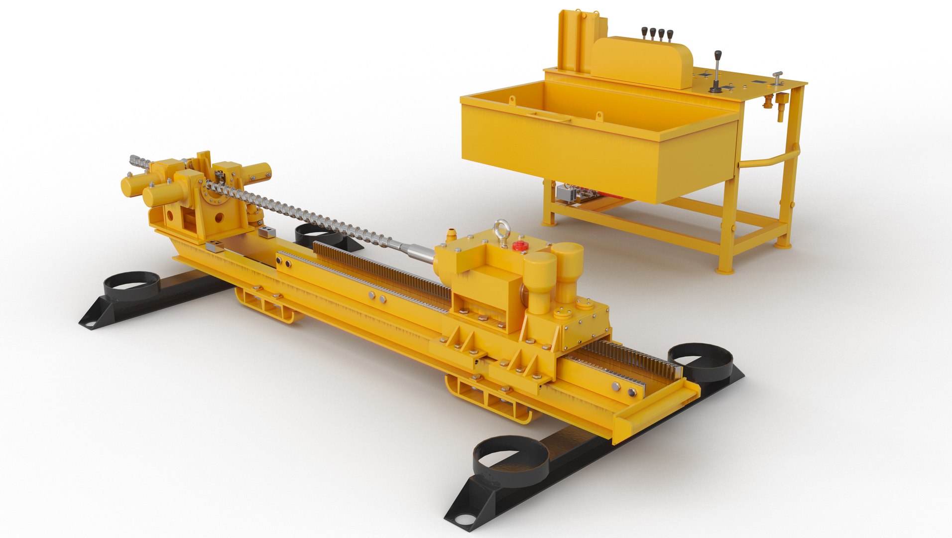3D Model Mining Drilling Rig Set - TurboSquid 1790214