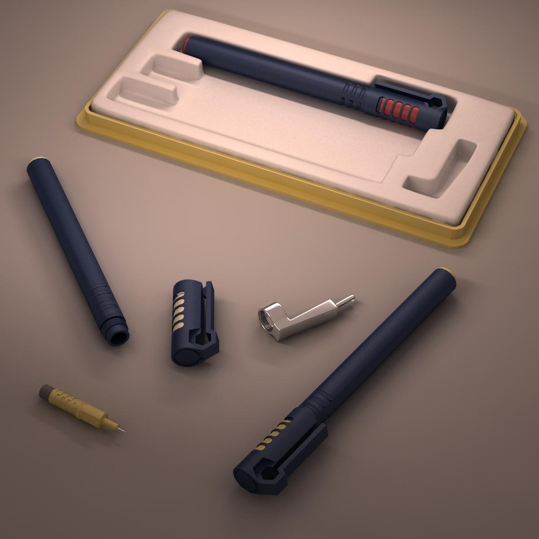 3d Model Technical Pen