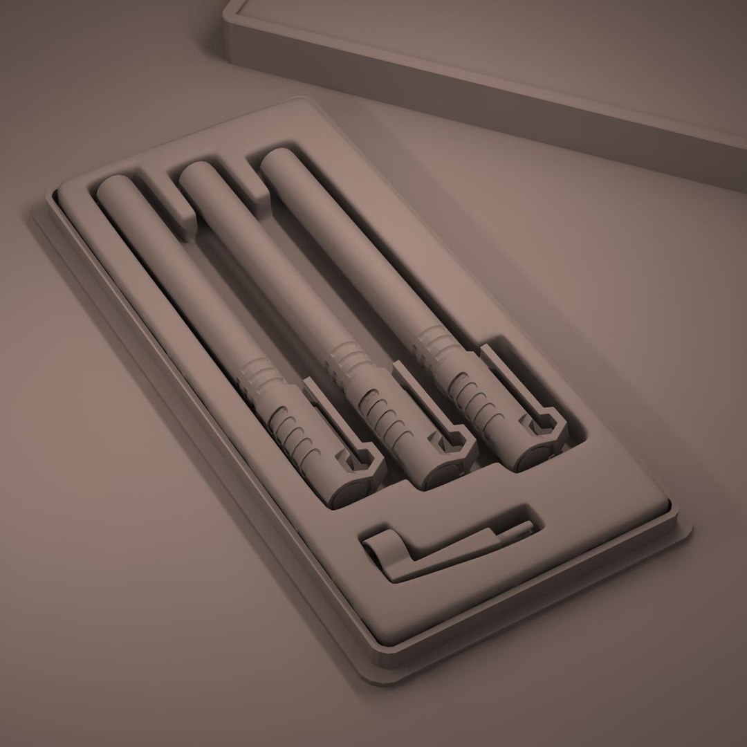 3d Model Technical Pen