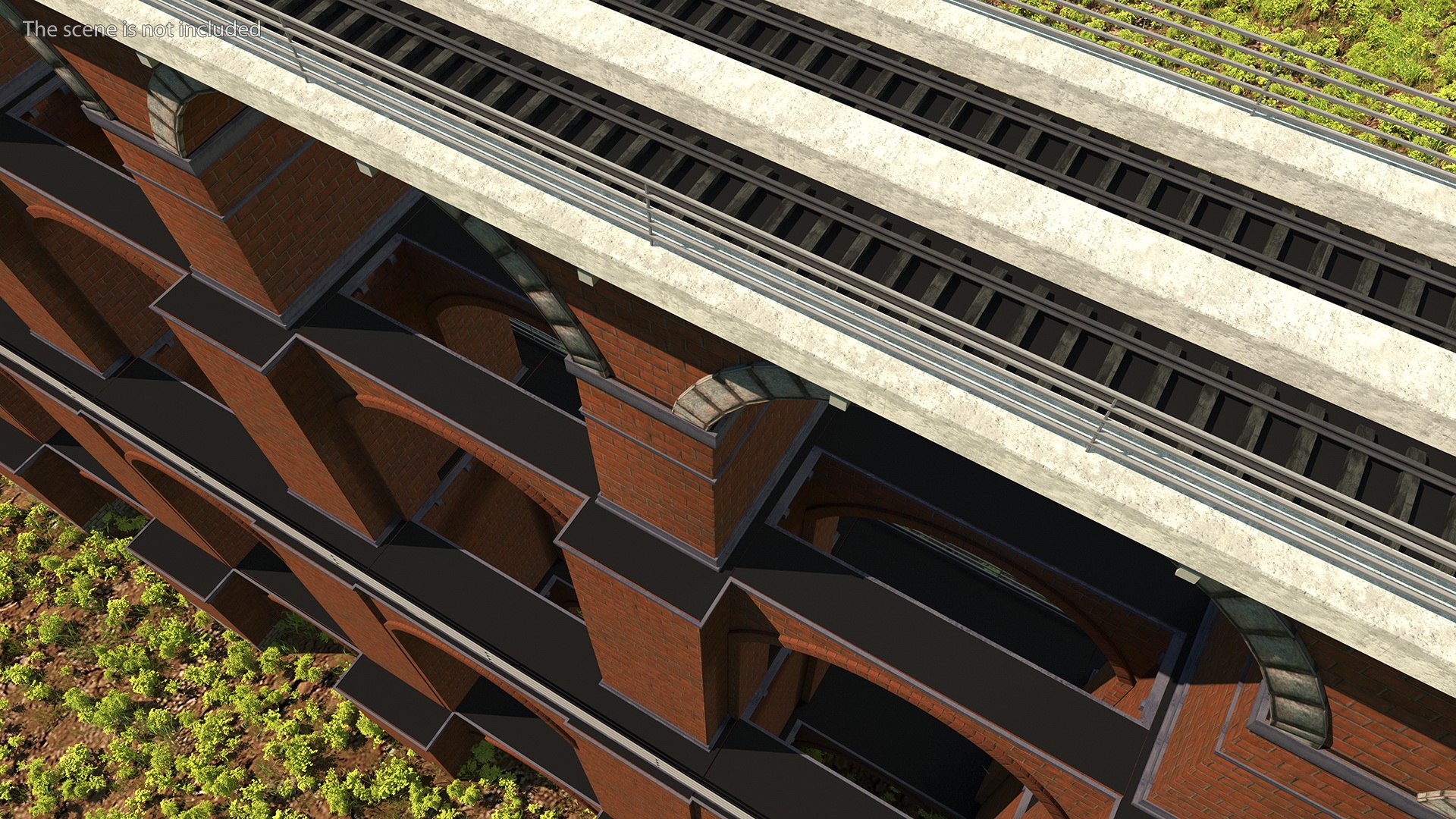 3d viaduct bridge goltzsch german model