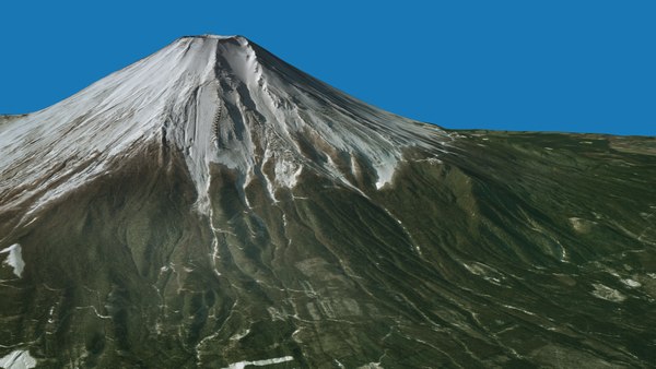 3D model japans fuji volcano mount - TurboSquid 1389969