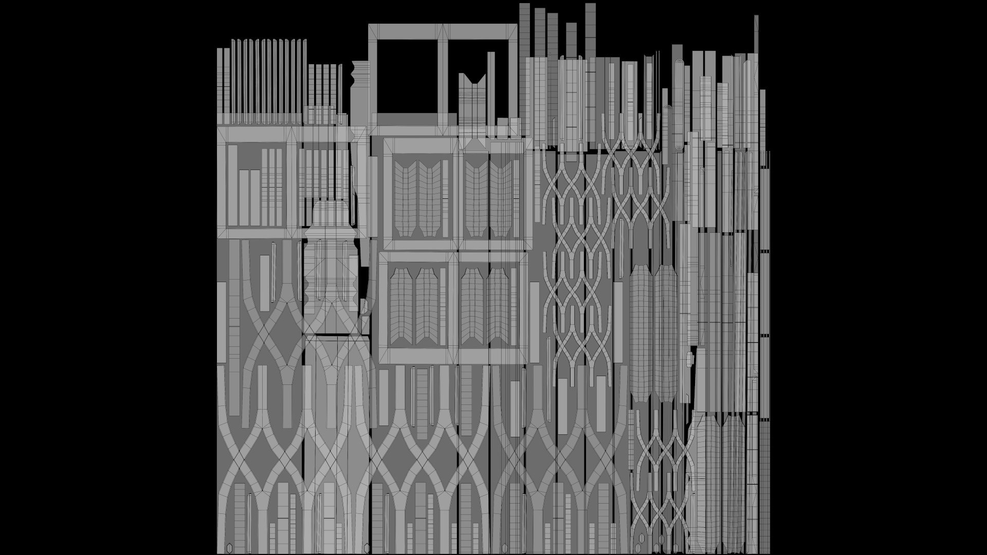 3D Gothic Medieval Wooden Bench - TurboSquid 2573936