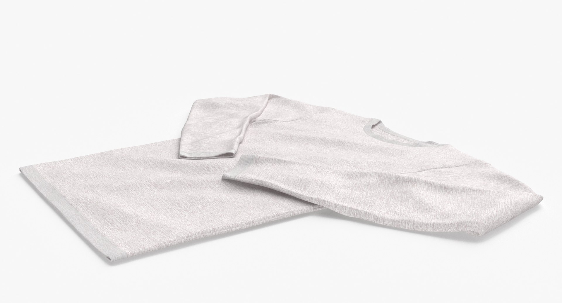 Long Sleeve Flat Male Crew Neck Pose 04 White Blank And Branded Heather ...