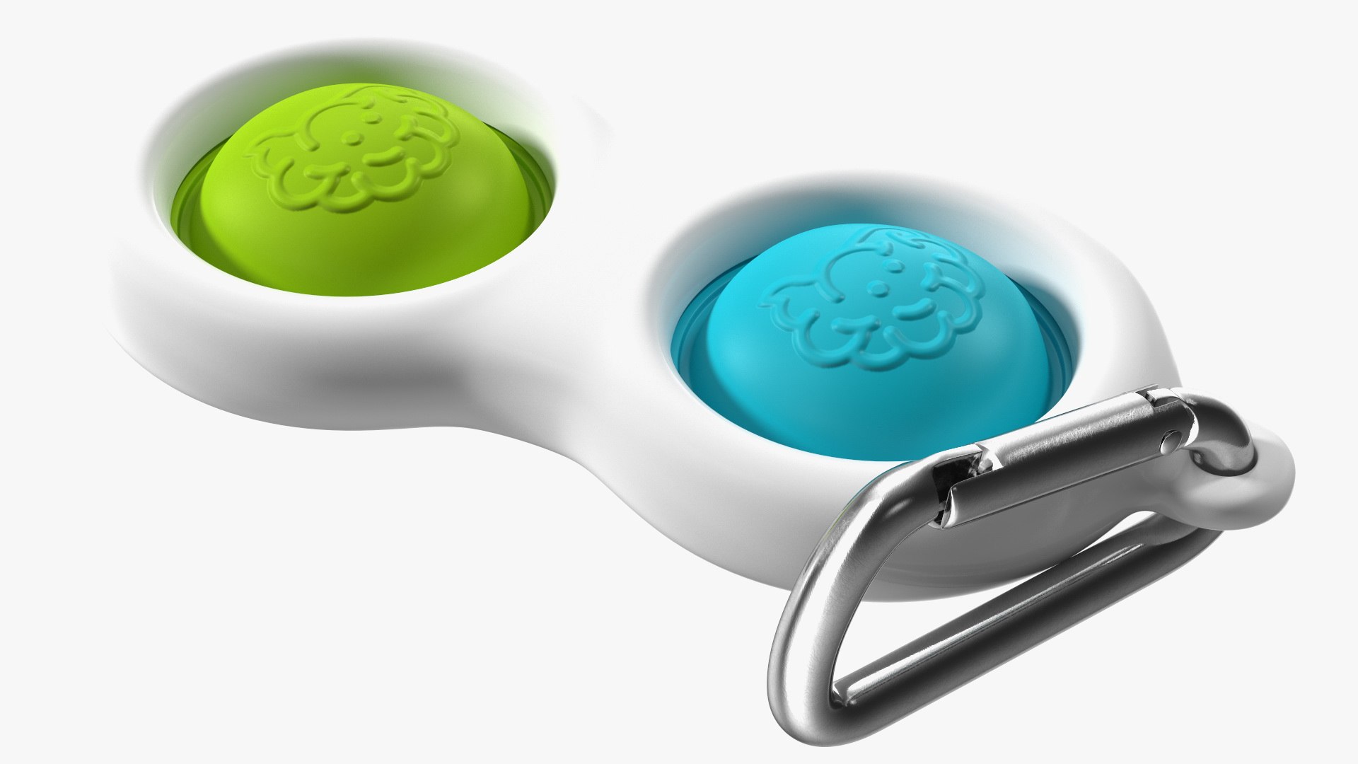 Mini Simple Dimple Toy with Key Carabiner 3D model - TurboSquid 1781660