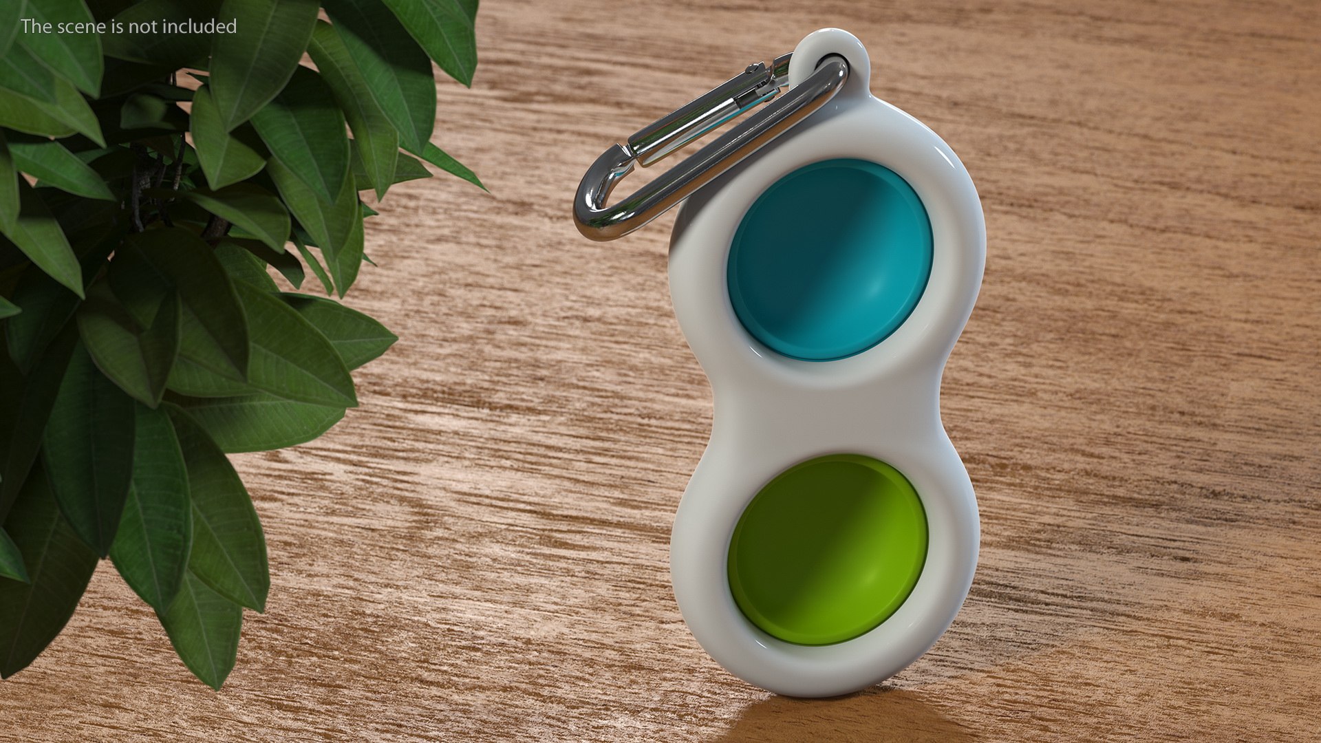 Mini Simple Dimple Toy with Key Carabiner 3D model - TurboSquid 1781660