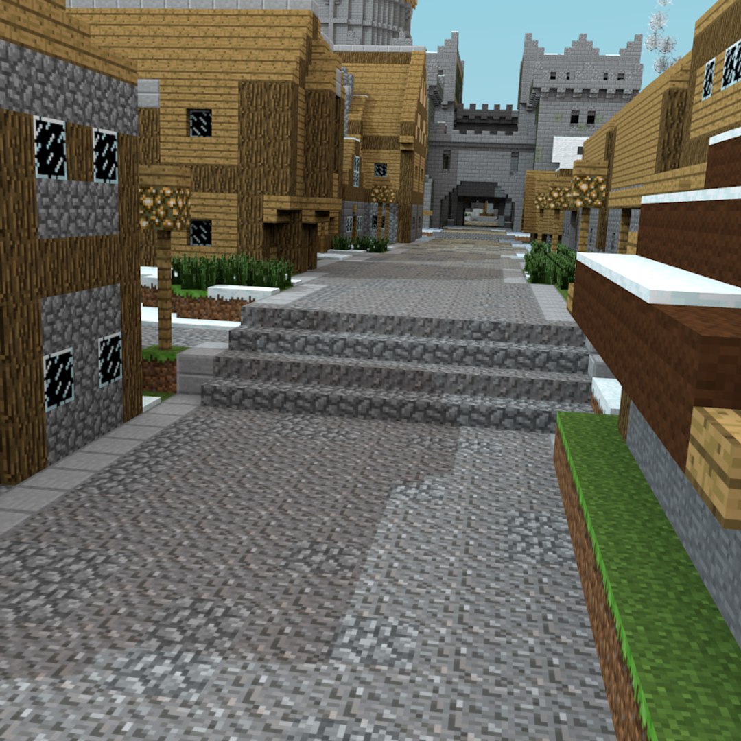 3ds Max Minecraft Castle