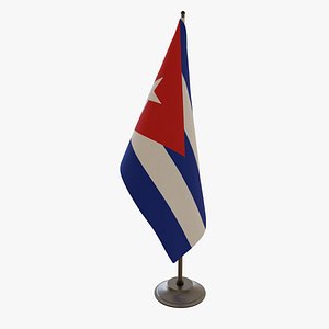 3d cuban flag