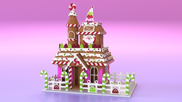 3D christmas gingerbread houses model - TurboSquid 1486870