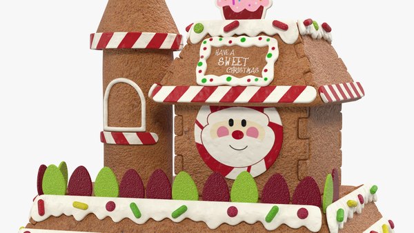 3D christmas gingerbread houses model - TurboSquid 1486870