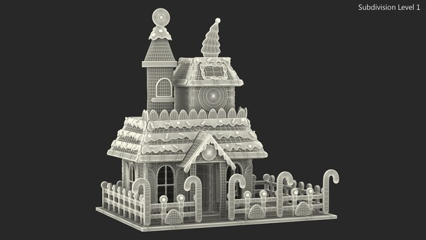 3D christmas gingerbread houses model - TurboSquid 1486870