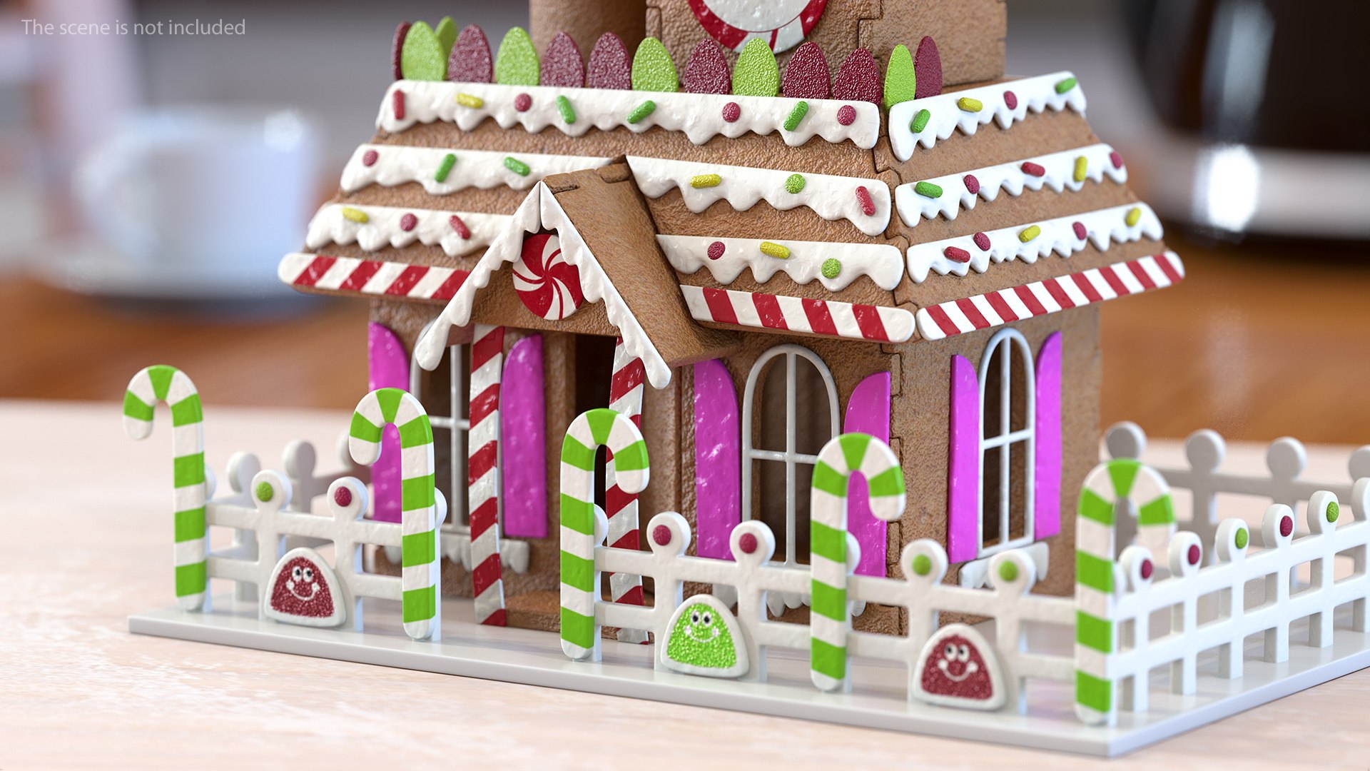 3D Christmas Gingerbread Houses Model - TurboSquid 1486870