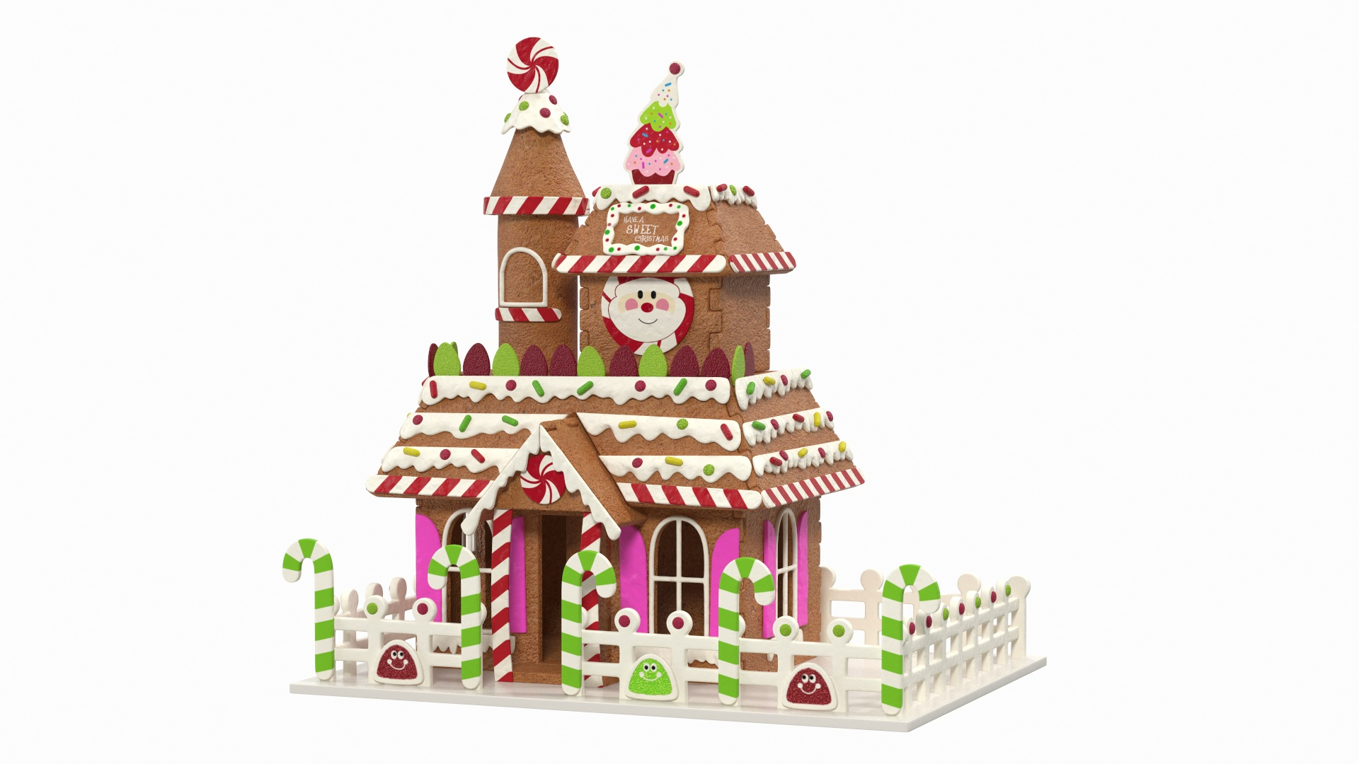 3D Christmas Gingerbread Houses Model - TurboSquid 1486870