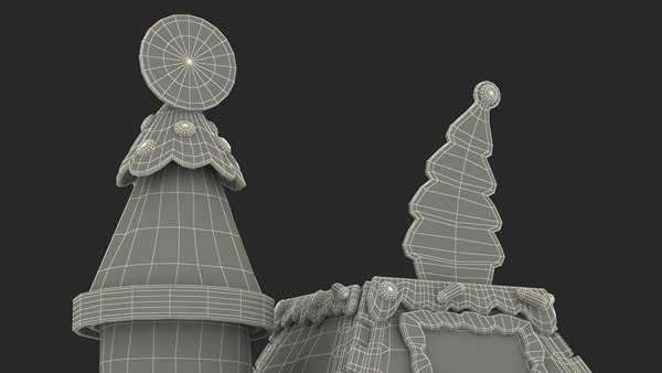 3D christmas gingerbread houses model - TurboSquid 1486870