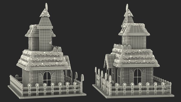 3D christmas gingerbread houses model - TurboSquid 1486870