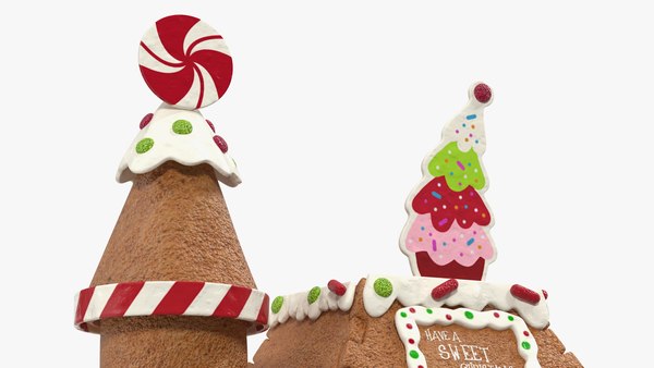 3D christmas gingerbread houses model - TurboSquid 1486870