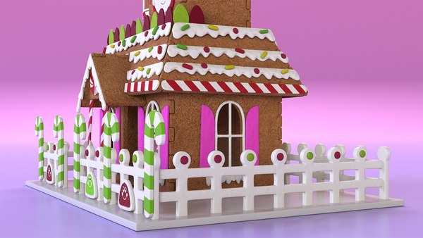 3D christmas gingerbread houses model - TurboSquid 1486870