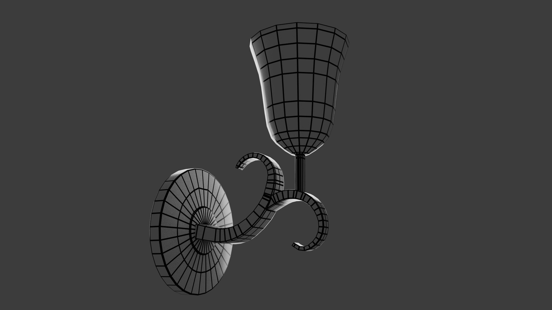 Farol Antique Designer Gold Wall Lamp Model - TurboSquid 2343558