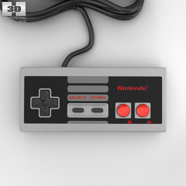 Nes controller 3D model - TurboSquid 1292933