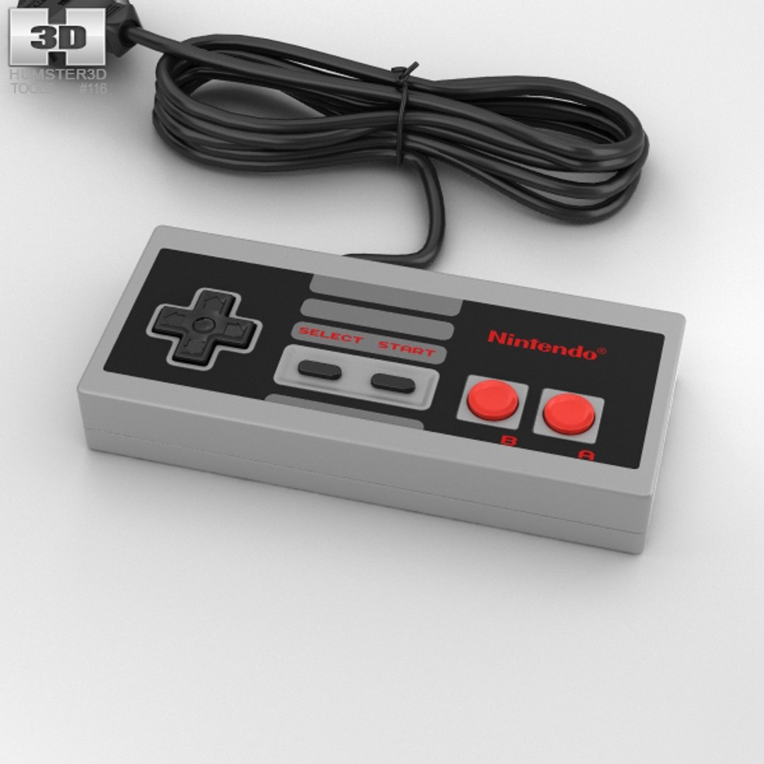 Nes controller 3D model - TurboSquid 1292933