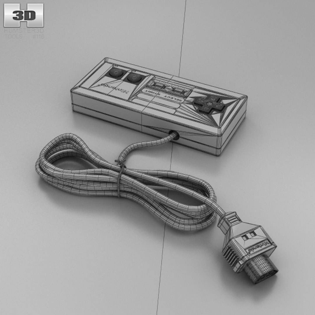 Nes controller 3D model - TurboSquid 1292933