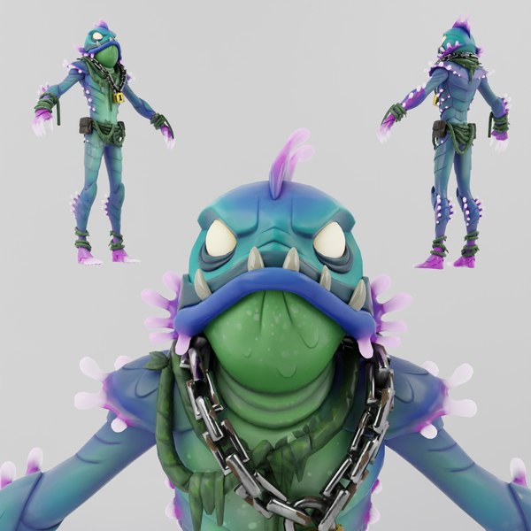 Triton Lowpoly Rigged 3D 모델 - TurboSquid 2033976