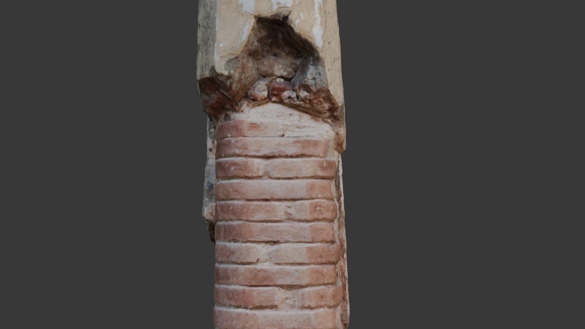 Damaged Antique Column 3D Scan 3D - TurboSquid 2395575