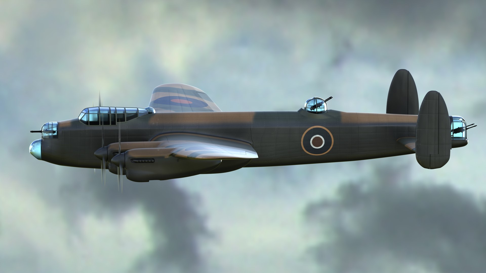3D Model Simple Avro Lancaster - TurboSquid 1238039