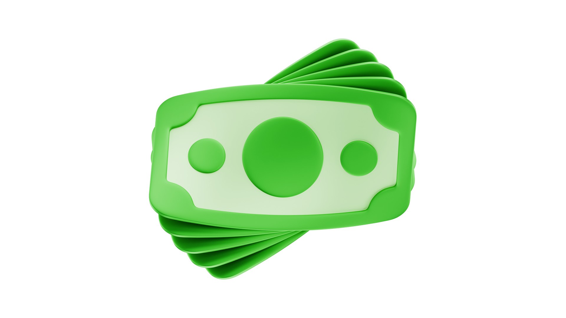 3D Banknote Basic Fan Icon Model - TurboSquid 2515354