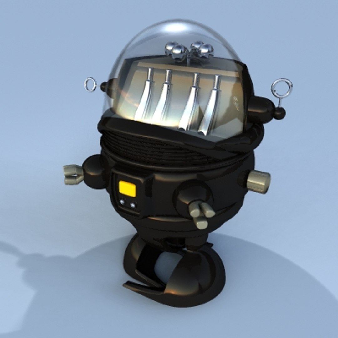 Cute Planet Robot Toy 3d Model