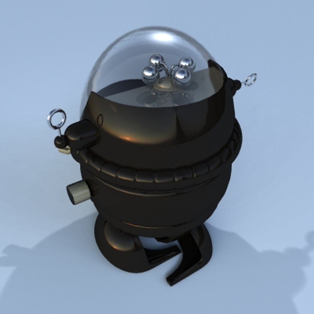 Cute Planet Robot Toy 3d Model