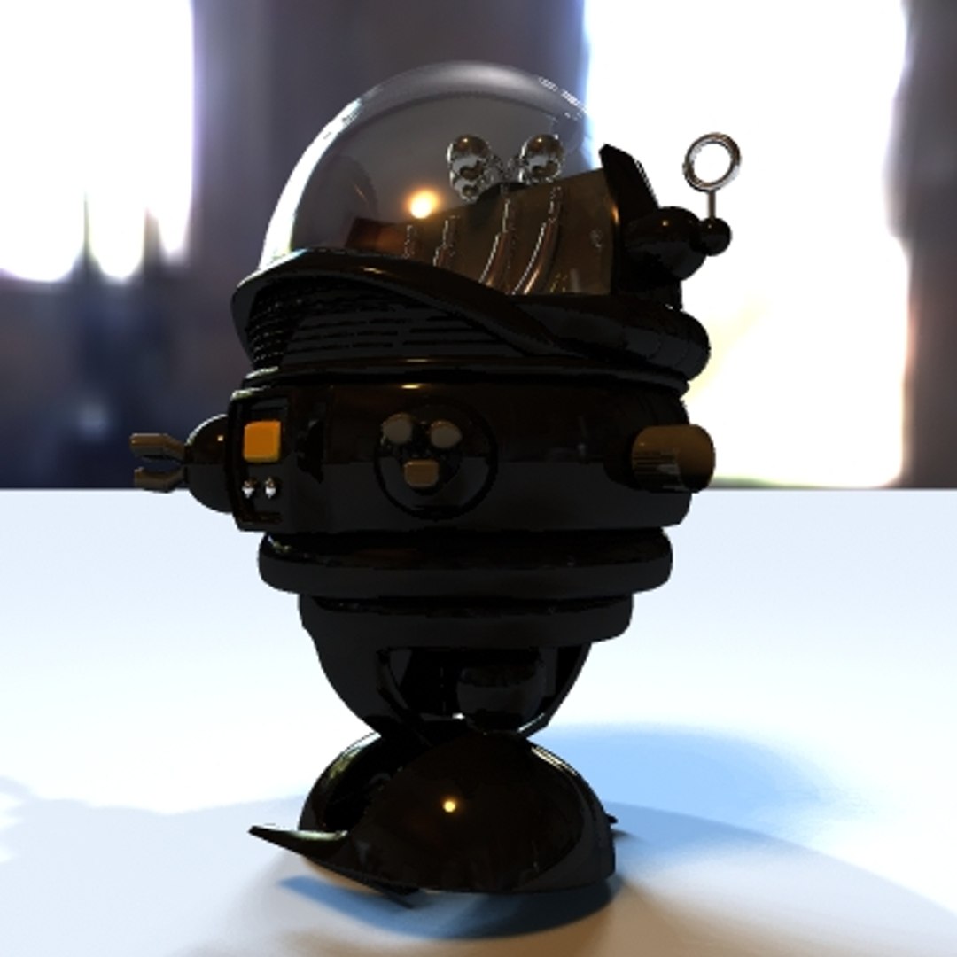 Cute Planet Robot Toy 3d Model