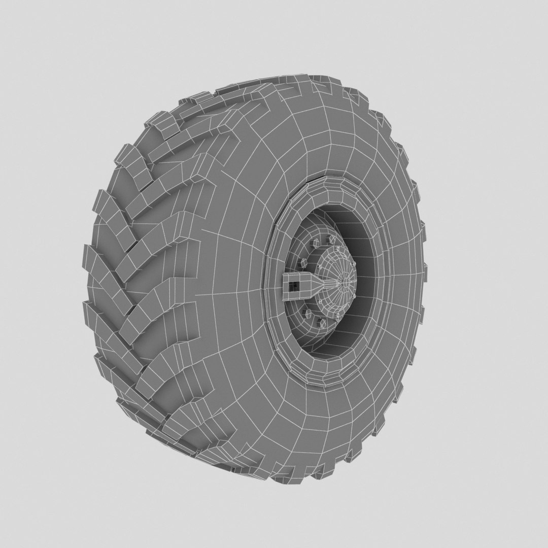 3d Model Wheel Modeled