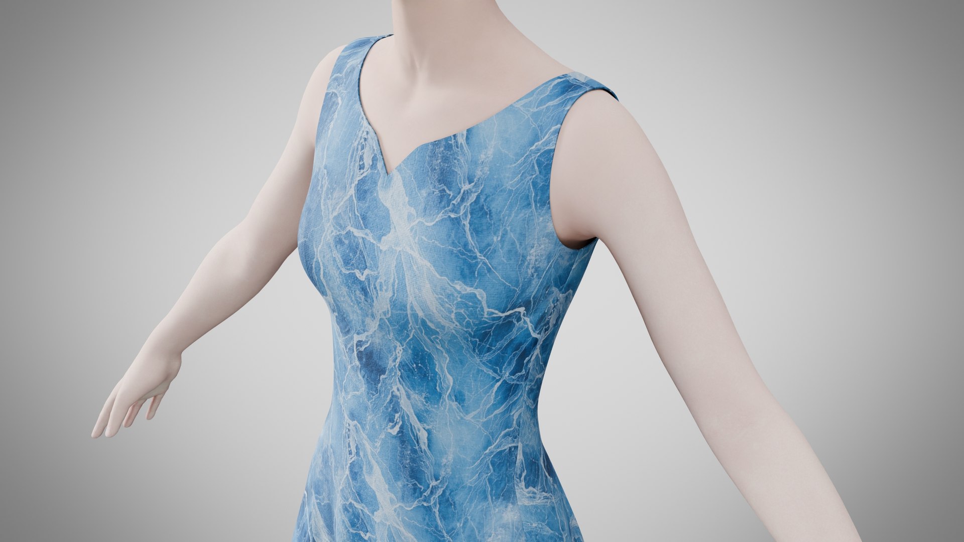 Dress 36 Ocean Frost V3 Model - TurboSquid 2503505