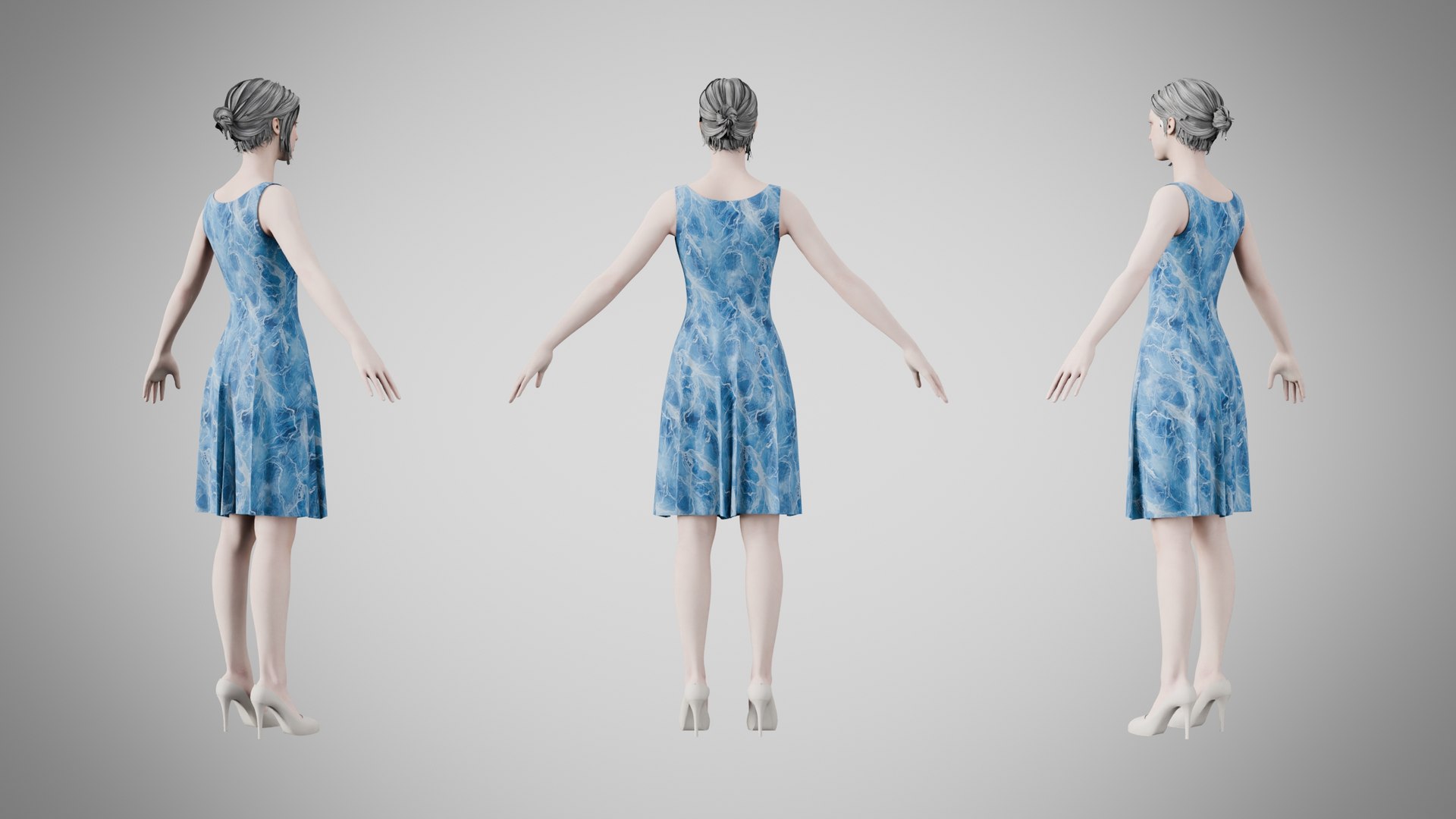 Dress 36 Ocean Frost V3 Model - TurboSquid 2503505