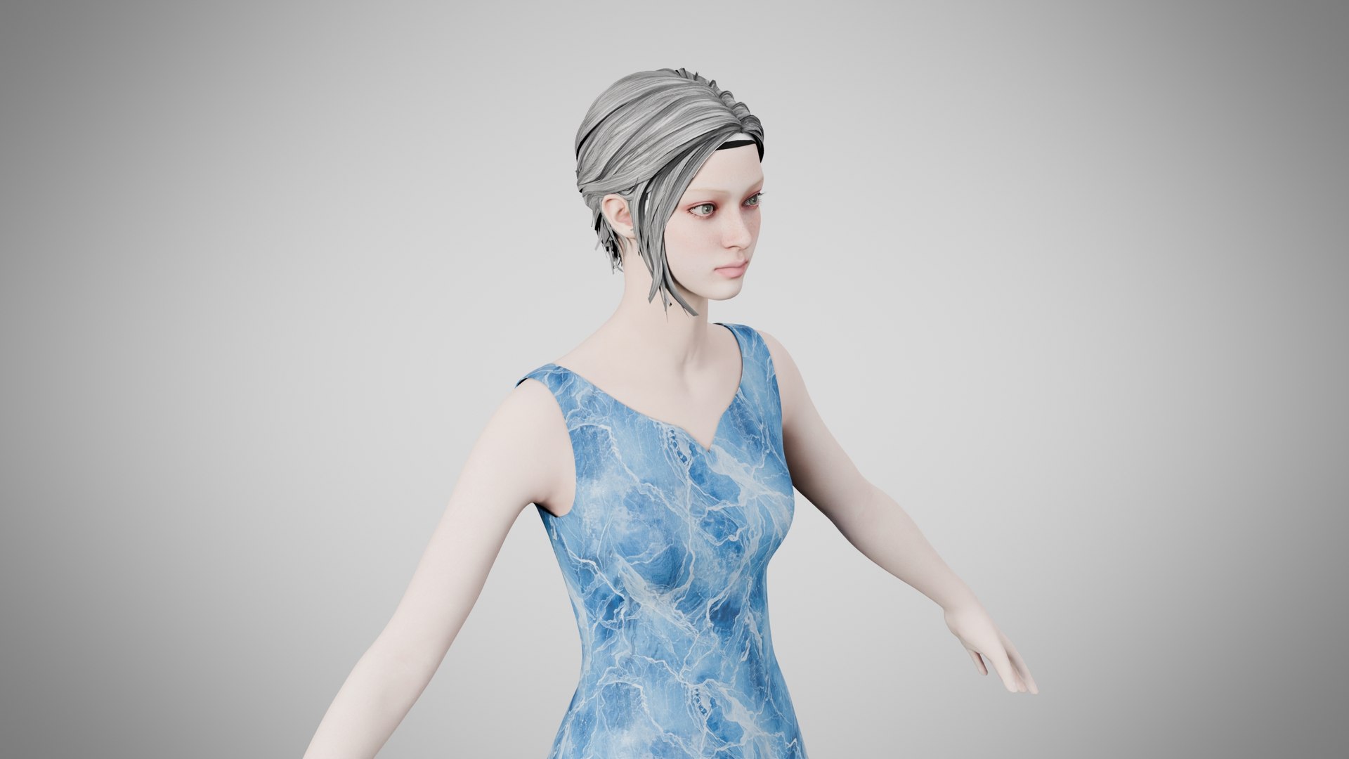 Dress 36 Ocean Frost V3 Model - TurboSquid 2503505