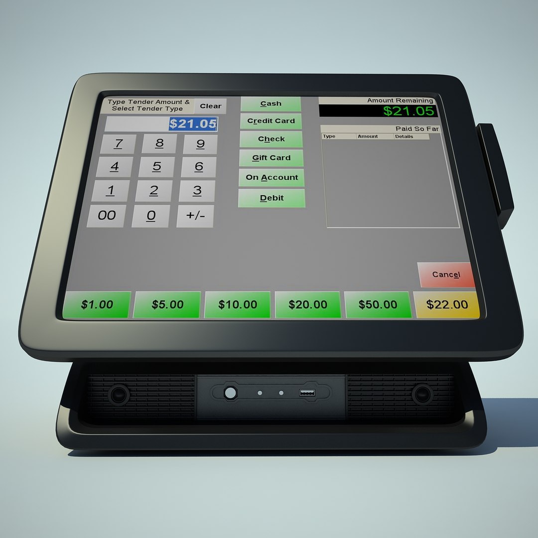 Cash Register 3d Max