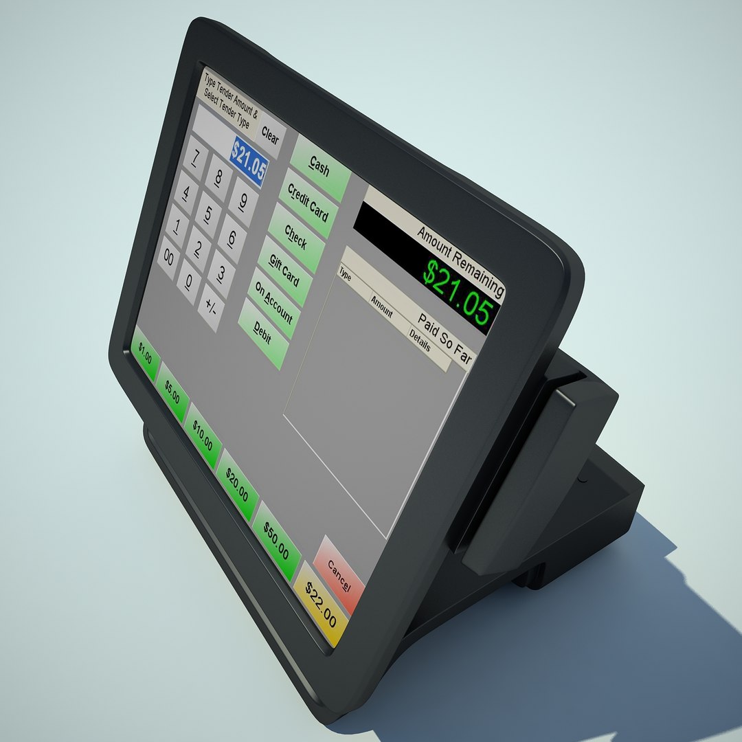 Cash Register 3d Max
