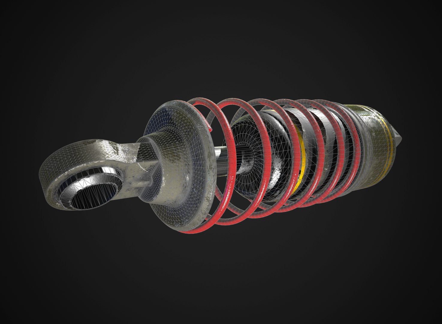 Shock Absorber 3D - TurboSquid 1799113