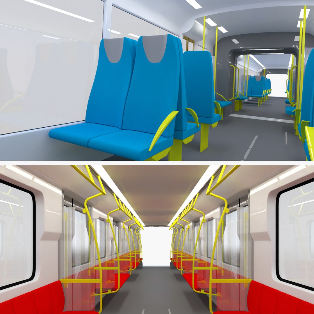 3D Modern Train And Metro Interiors - TurboSquid 2067851