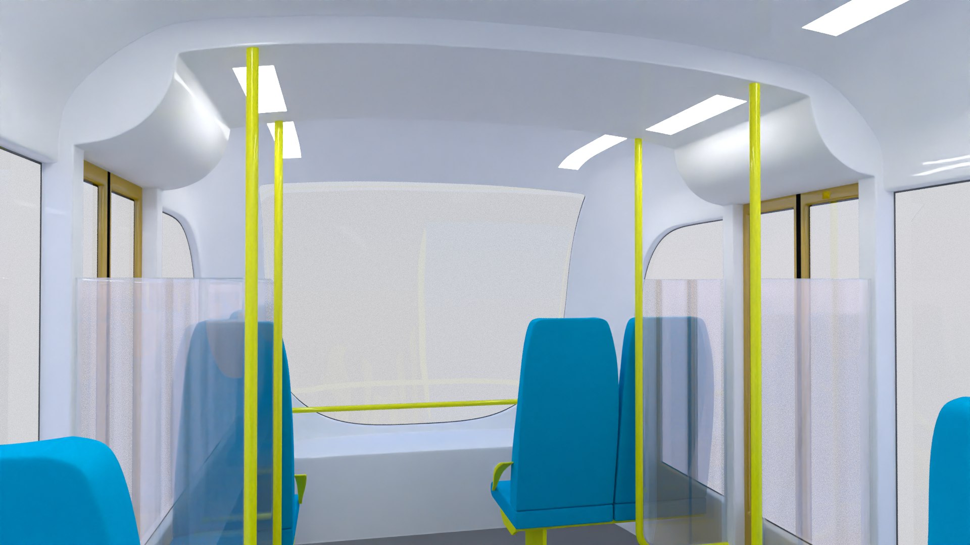 3D Modern Train And Metro Interiors - TurboSquid 2067851