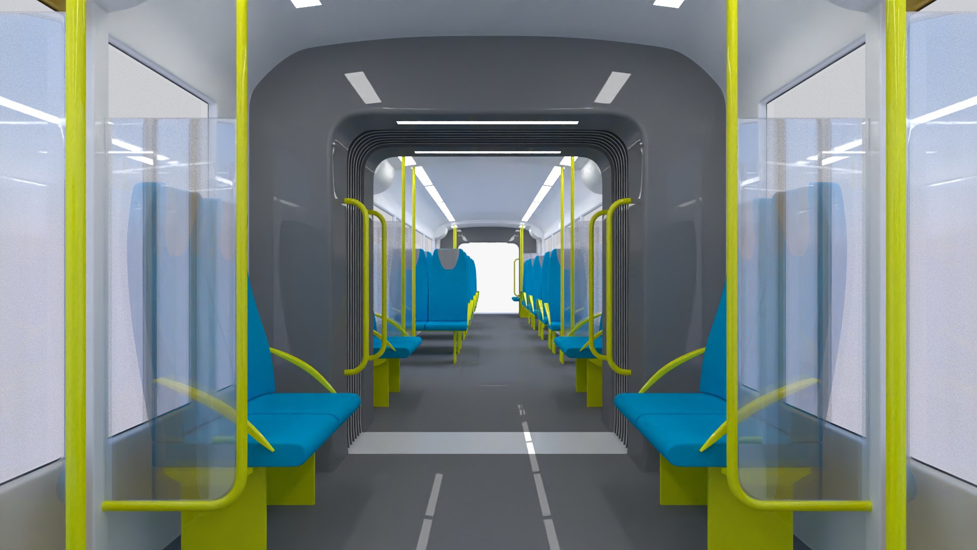 3D Modern Train And Metro Interiors - TurboSquid 2067851