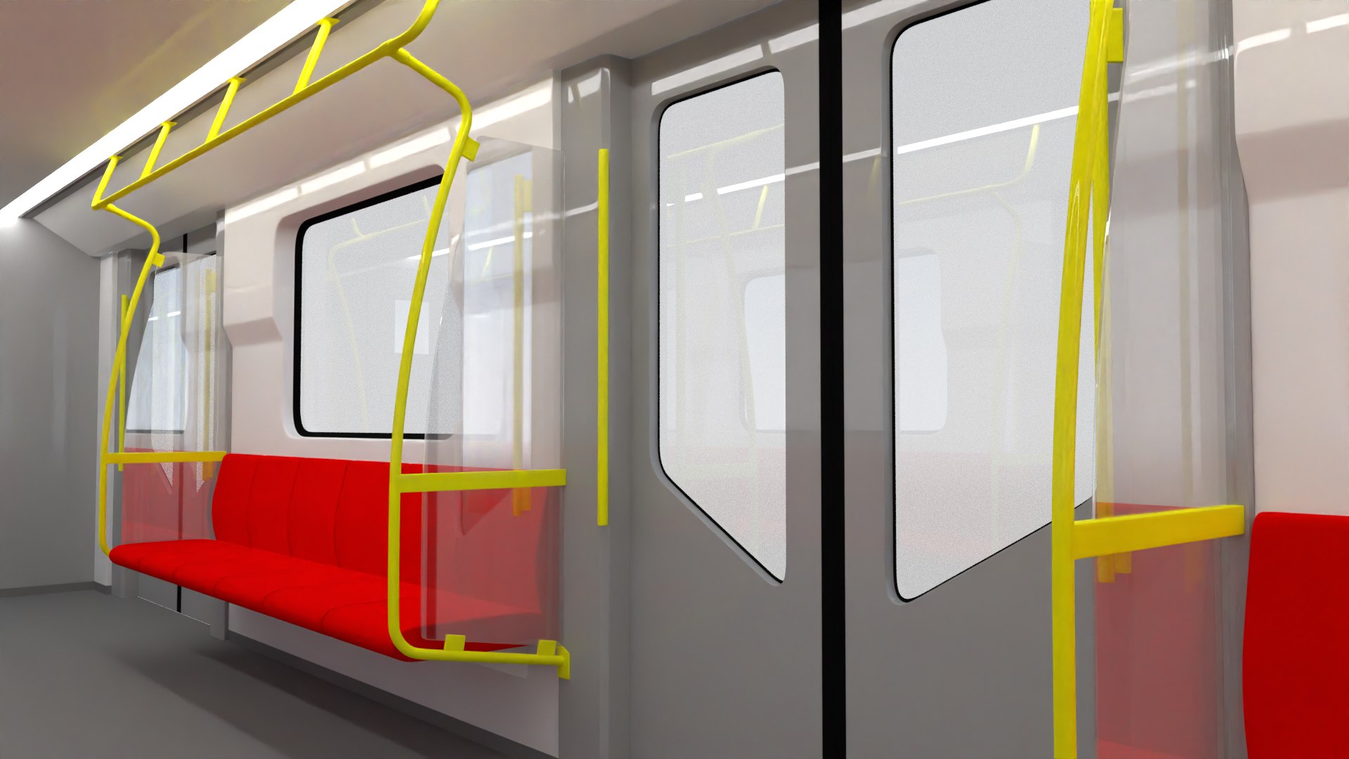 3D Modern Train And Metro Interiors - TurboSquid 2067851
