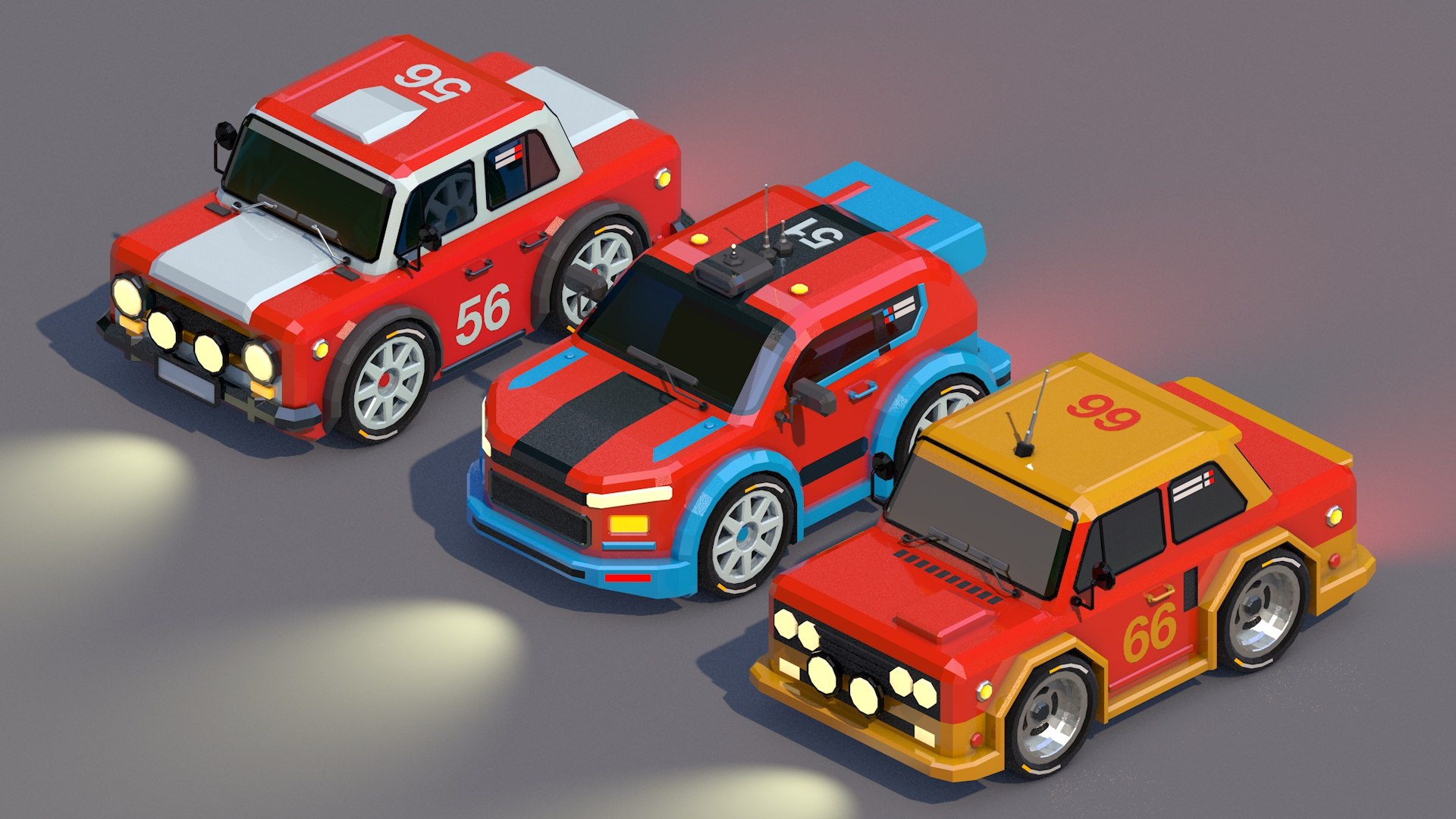 Rally Cars Group 3D Model - TurboSquid 2136163