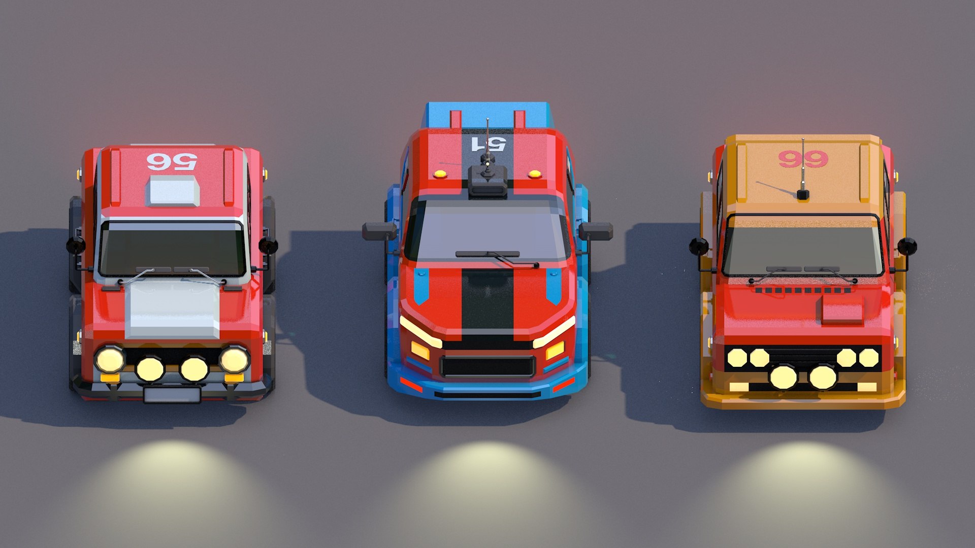 Rally Cars Group 3D Model - TurboSquid 2136163