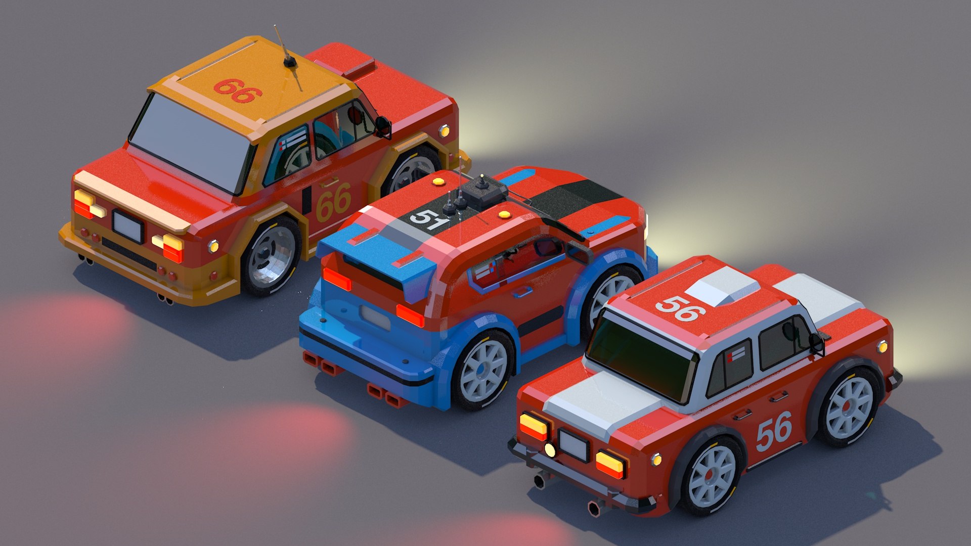 Rally Cars Group 3D Model - TurboSquid 2136163