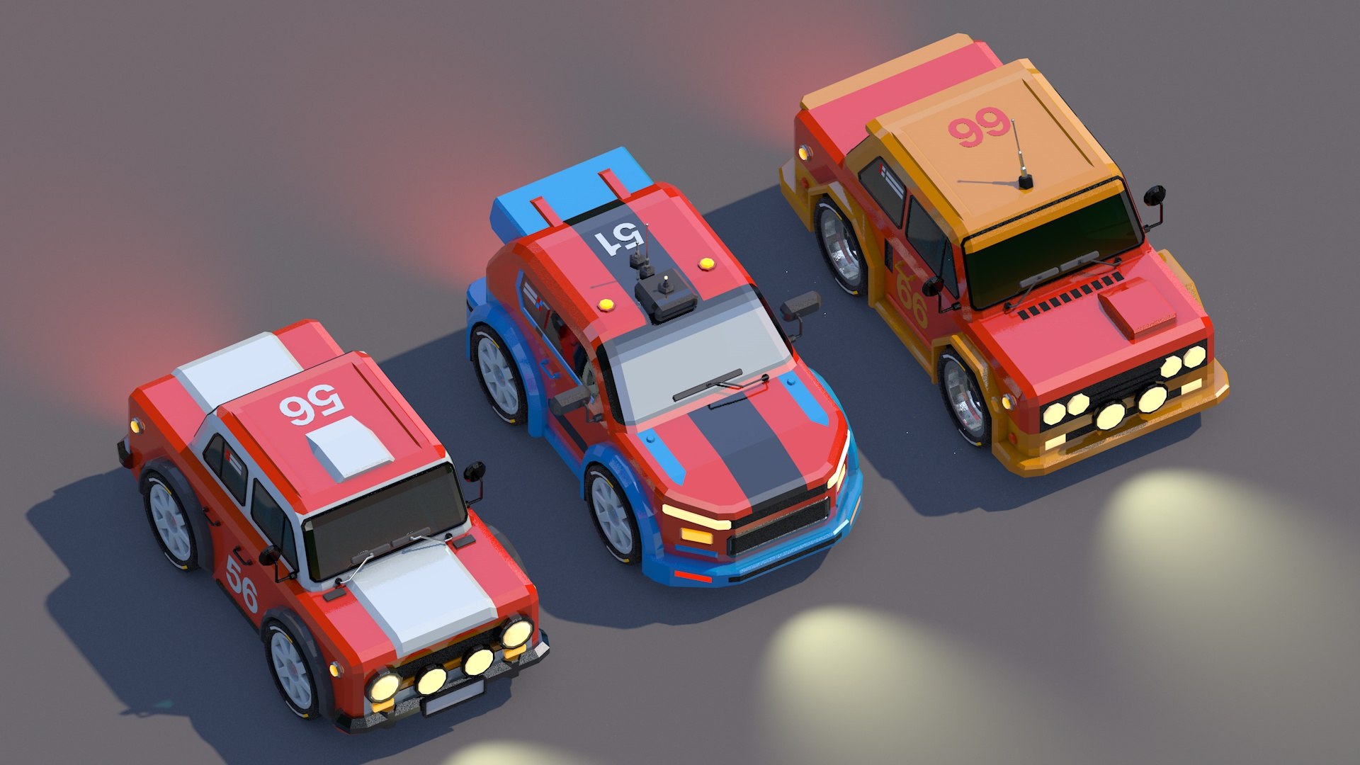 Rally Cars Group 3D Model - TurboSquid 2136163