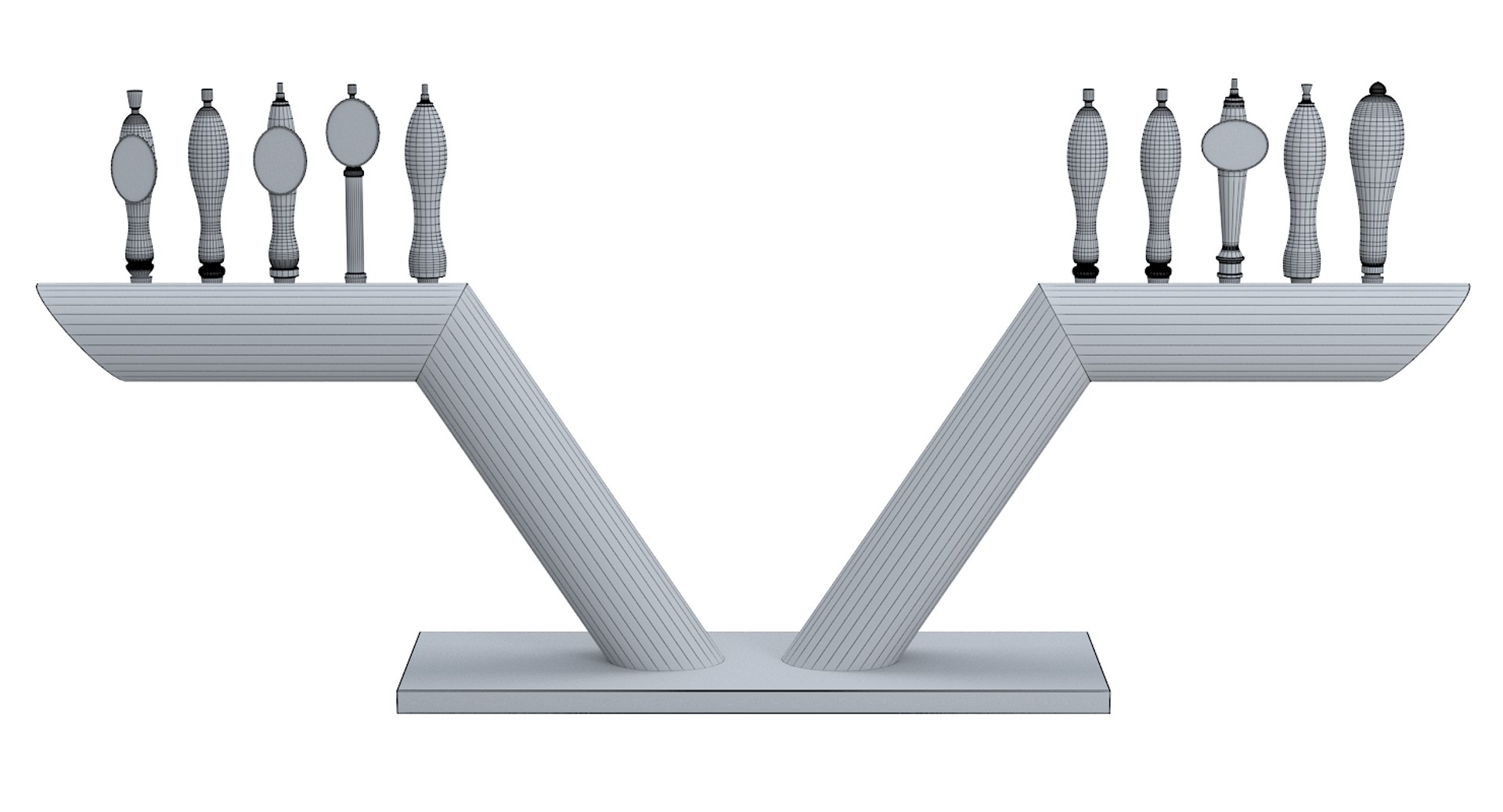 3D Beer Towers Elbe Longhorn Model - TurboSquid 1395781